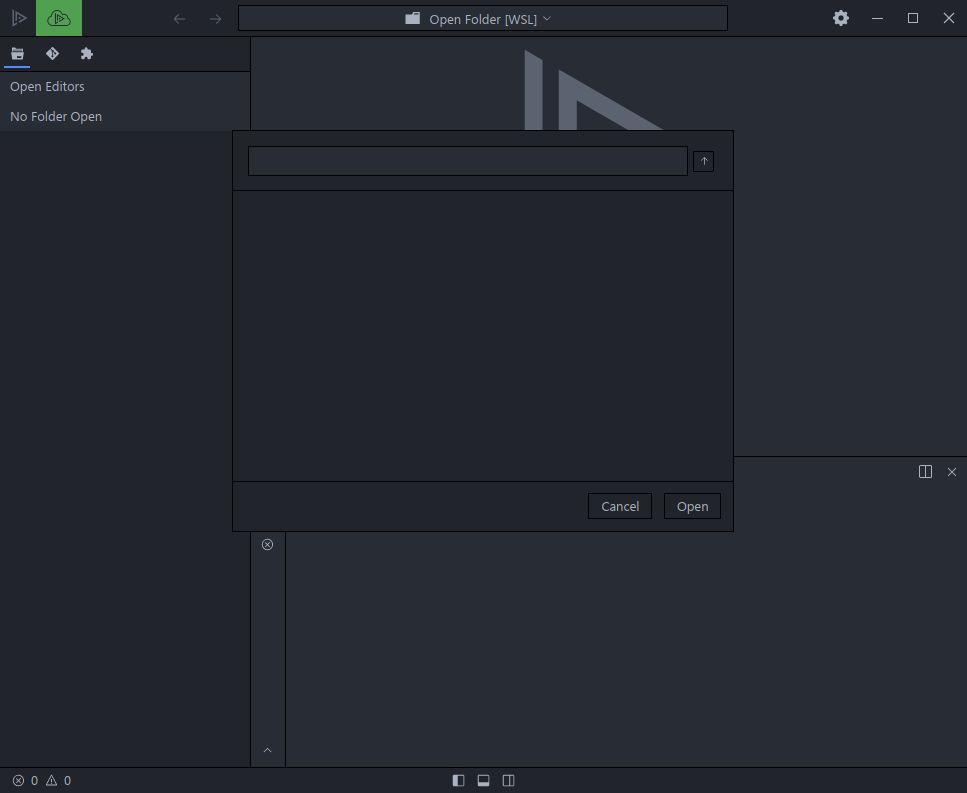 File picker is empty when connected to WSL · Issue #1514 · lapce/lapce · GitHub