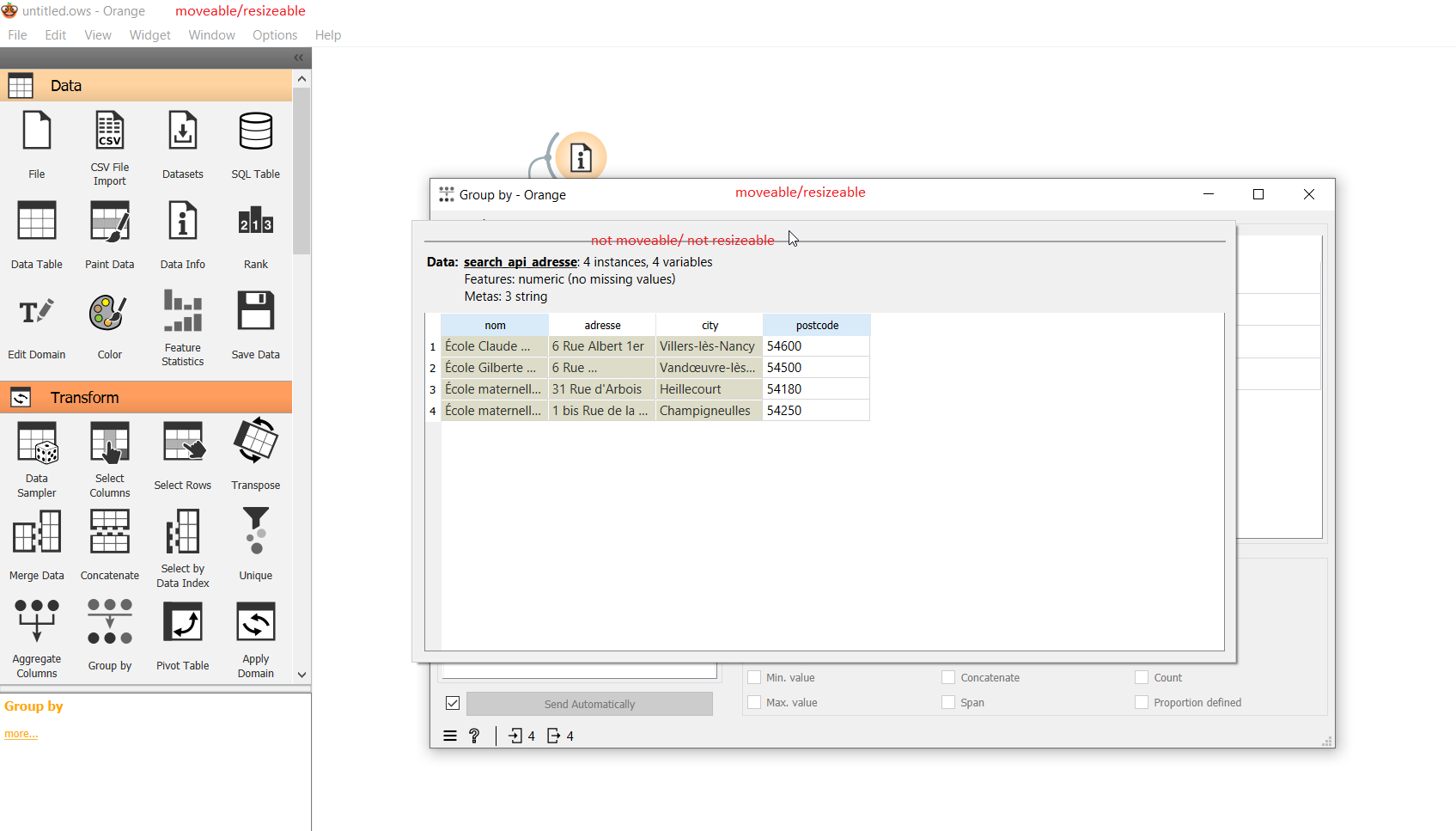 Moveable And Resizeable Input Dataoutput Data Window · Issue 6468