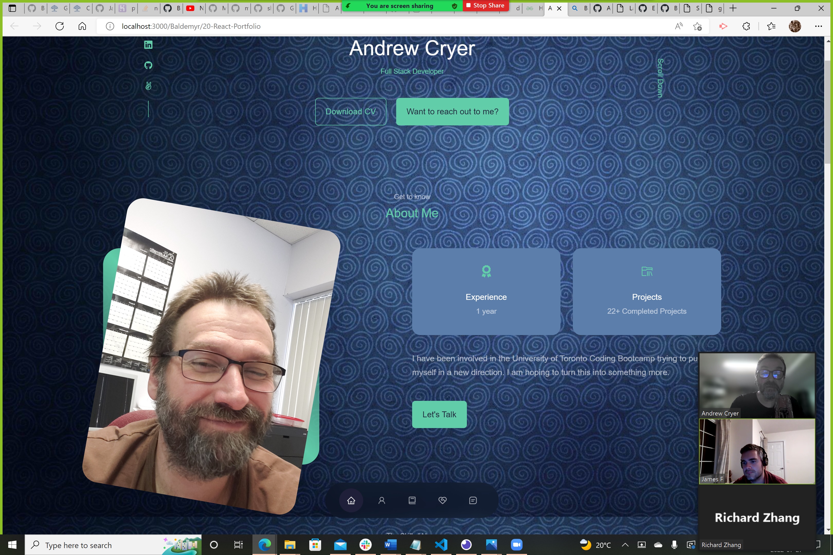 GitHub - Baldemyr/20-React-Portfolio