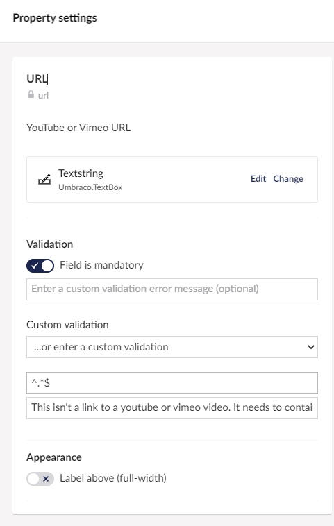 Block List Editor textbox field validation issue · Issue #13258 ...