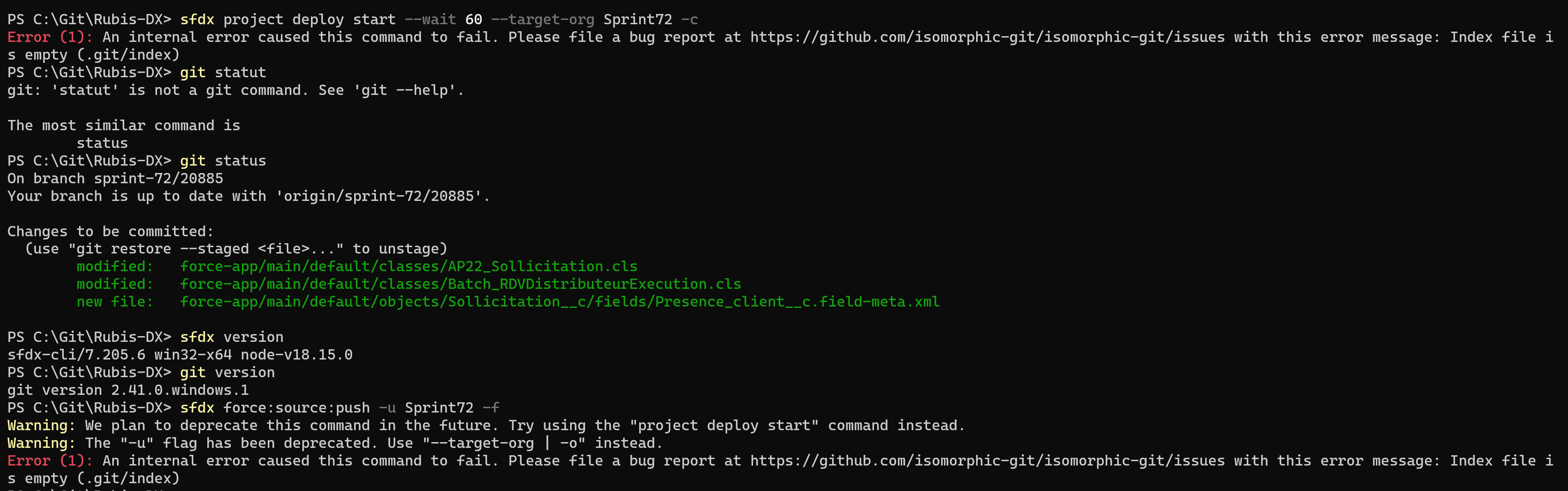 Sfdx Push An Internal Error Caused This Command To Fail Please File A Bug Report At
