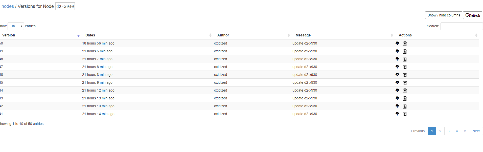 Help with getting "nodiff" working for output · Issue #978 · ytti/oxidized · GitHub