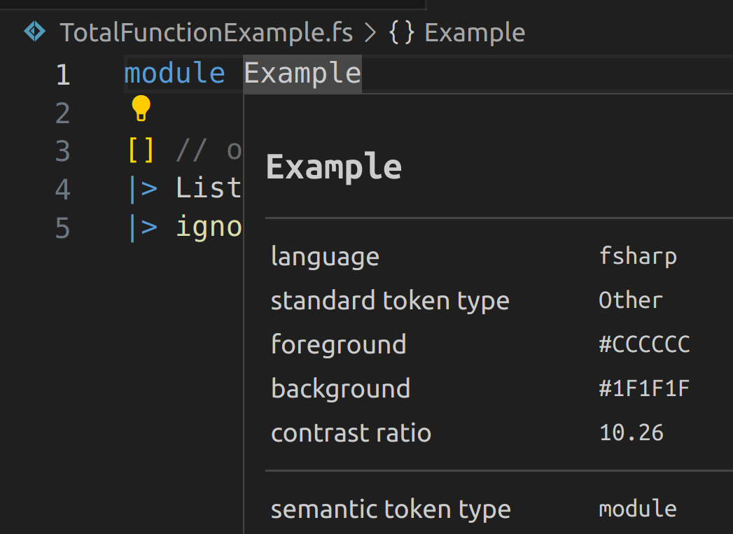 Module names are no longer highlighted · Issue #1901 · ionide/ionide-vscode-fsharp · GitHub