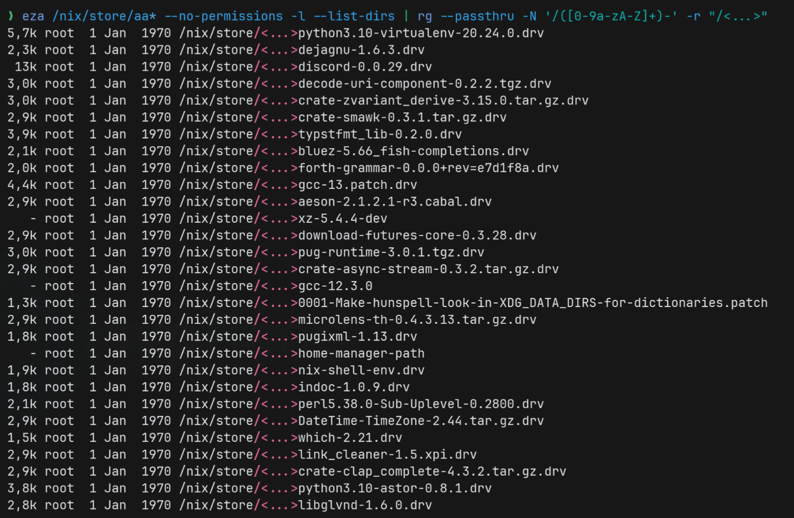 feat: add `--nix` flag that truncates nix-store paths · Issue #373 ...