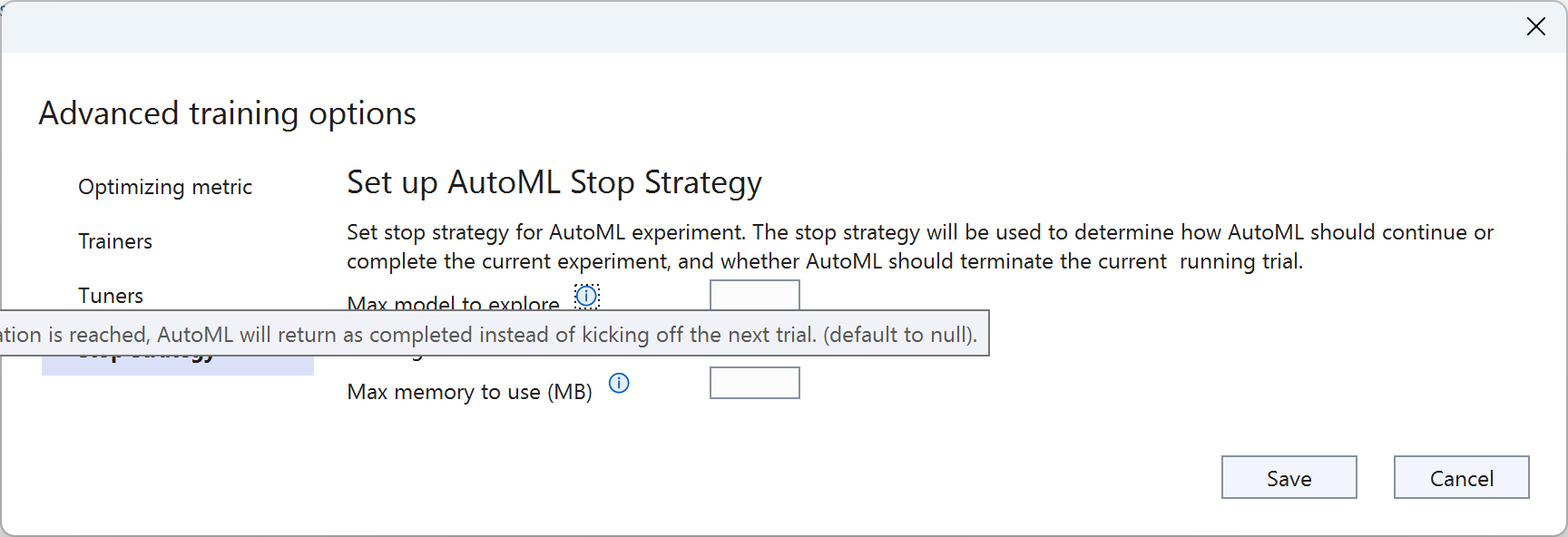 Tooltip is open by default · Issue #2710 · dotnet/machinelearning-modelbuilder · GitHub