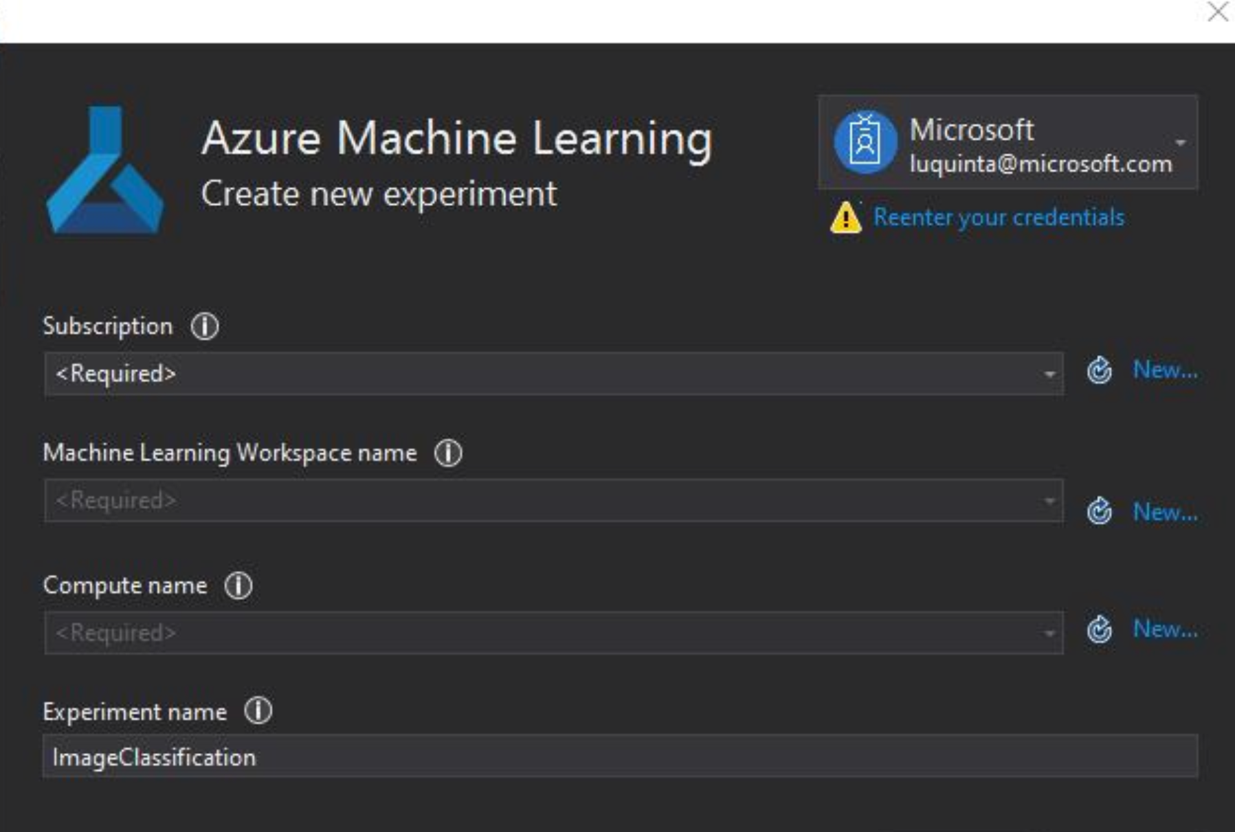 Azure Training - More Friendly Unauthorized Error Message · Issue #464 · dotnet/machinelearning ...