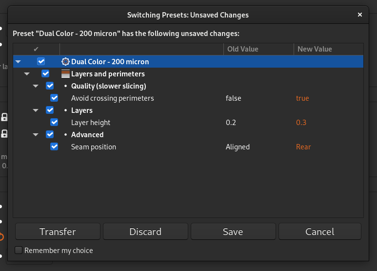 Add the ability to compare two configurations. · Issue #6458 · prusa3d/PrusaSlicer · GitHub