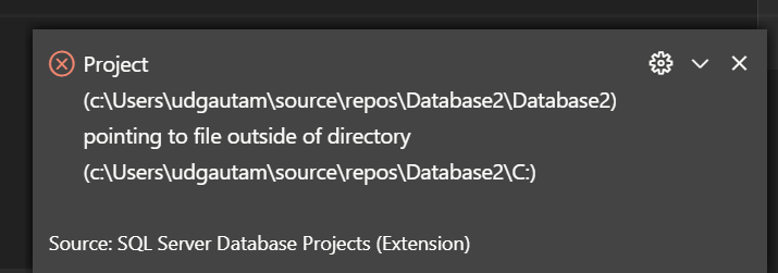 Fully qualified paths are not working in project · Issue #11025 · microsoft/azuredatastudio · GitHub