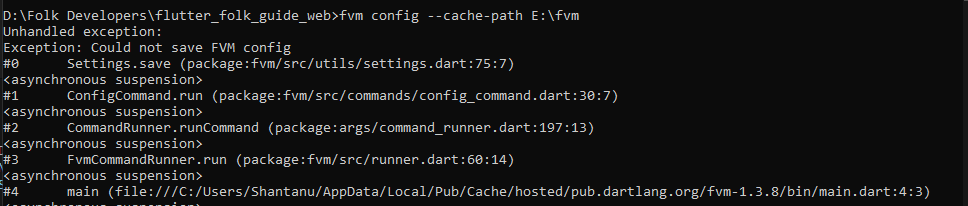 Can I move the folder 'fvm' from my C: directory to D: directory · Issue #261 · leoafarias/fvm ...