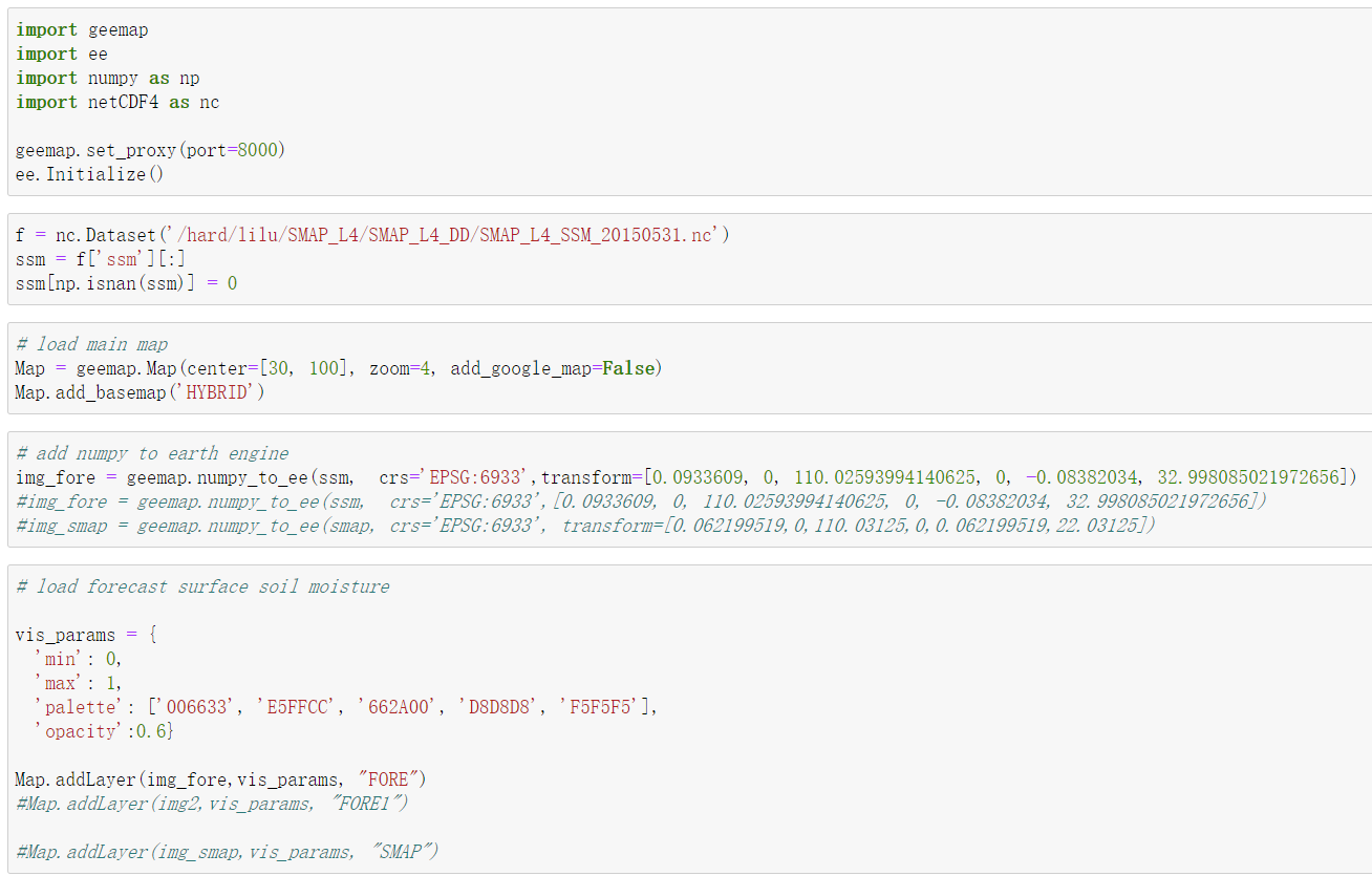 How to plot EASE grid data by numpy_to_ee ? · gee-community geemap · Discussion #684 · GitHub
