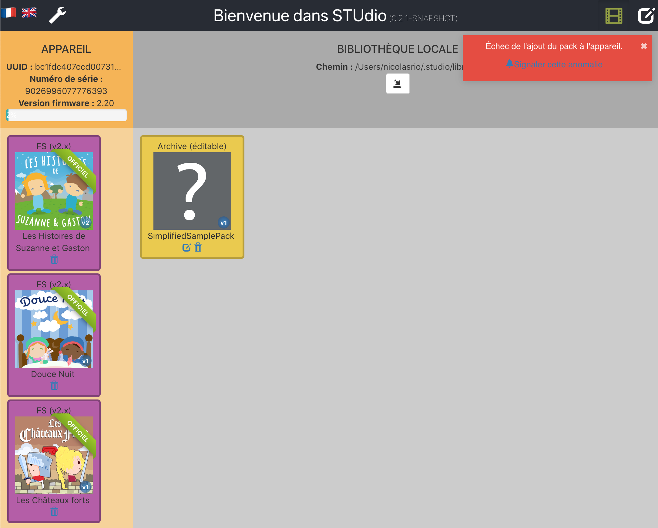 Unable to copy pack to device - Failed to convert archive format pack to binary format · Issue ...