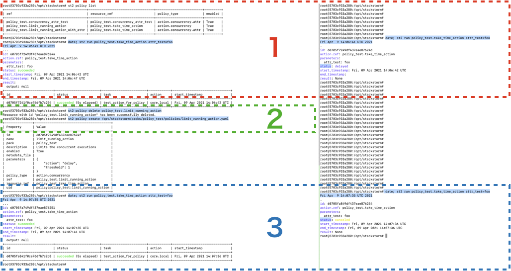 The "action.concurrency.attr" typed policy won't be applied when another "action.concurrency ...