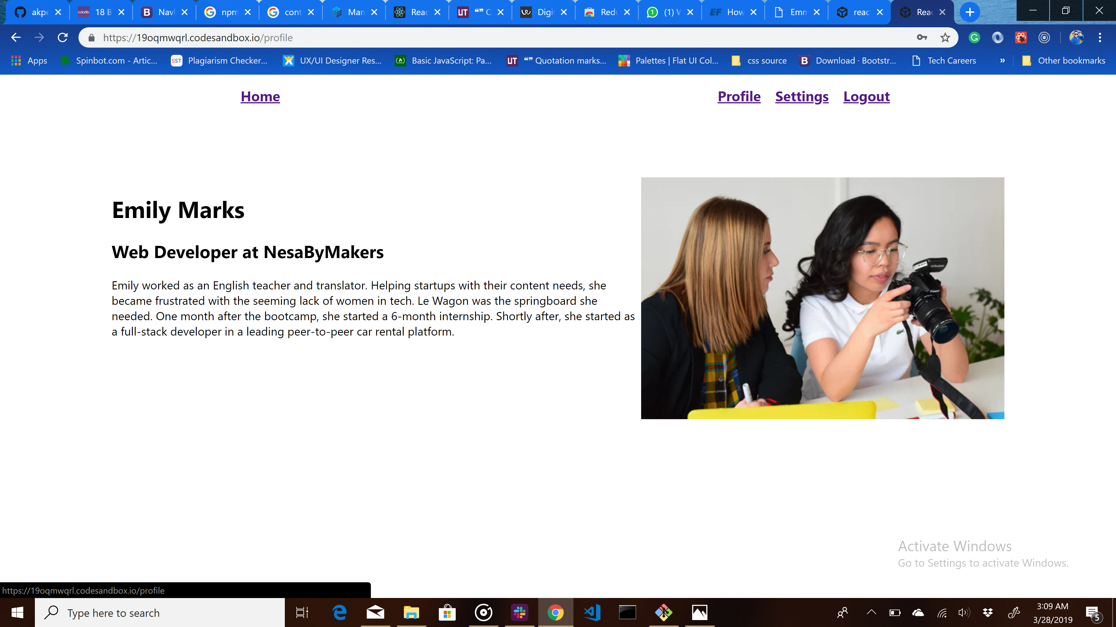 reactvalidation - Codesandbox