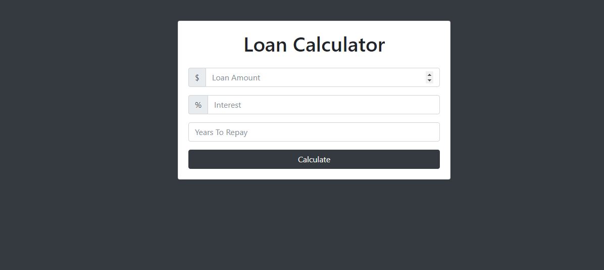 GitHub - anjorlar/loan-calculator