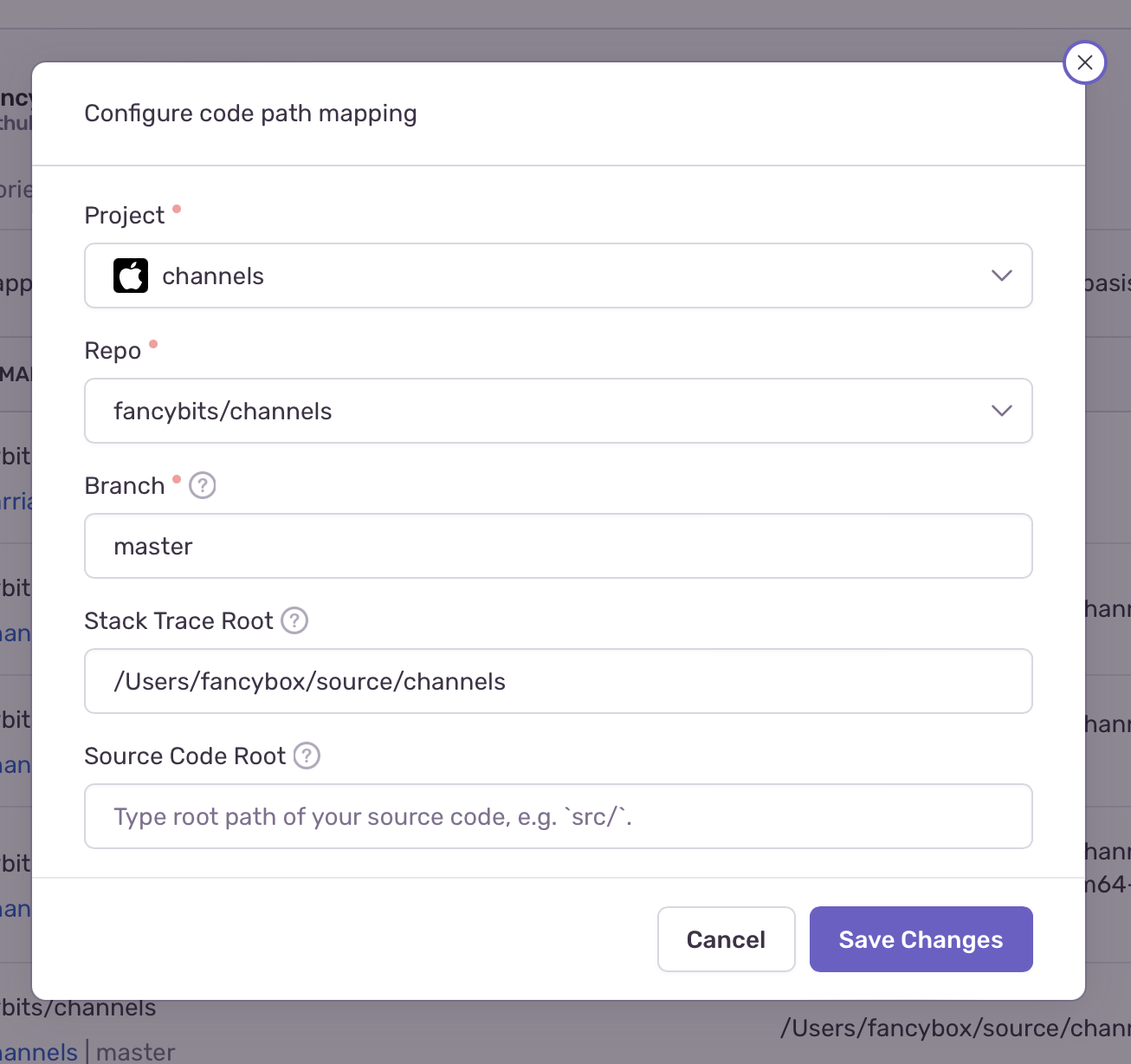 GitHub Code Mappings don't work for my iOS/tvOS Project · Issue #43516 · getsentry/sentry · GitHub
