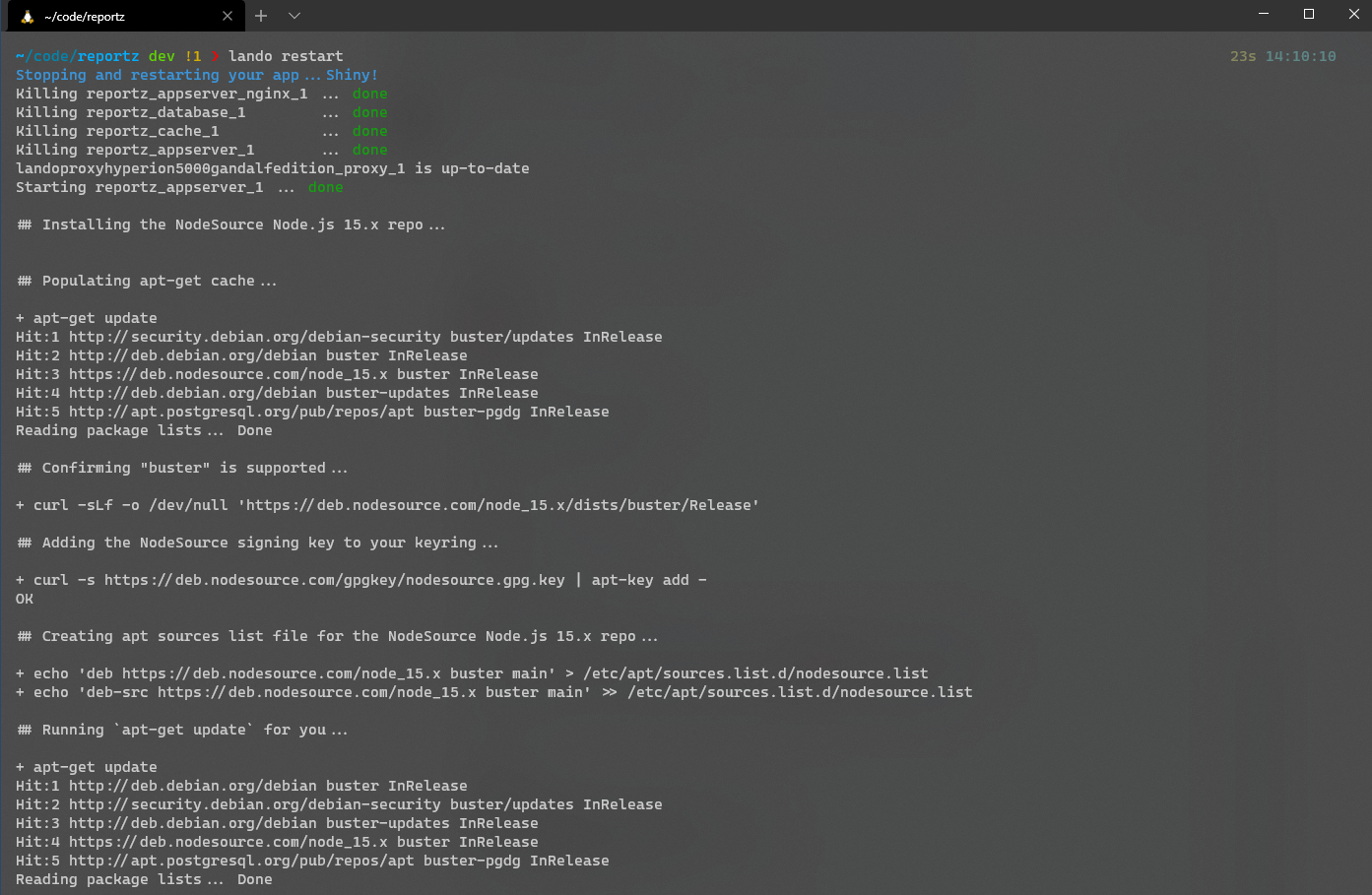 Build_as_root running after restart · Issue #2674 · lando/lando · GitHub