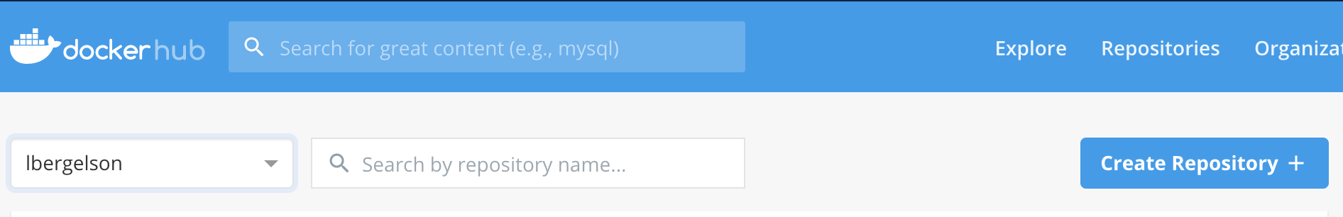 Create Repository Button is sometimes not there. · Issue #1920 · docker/hub-feedback · GitHub