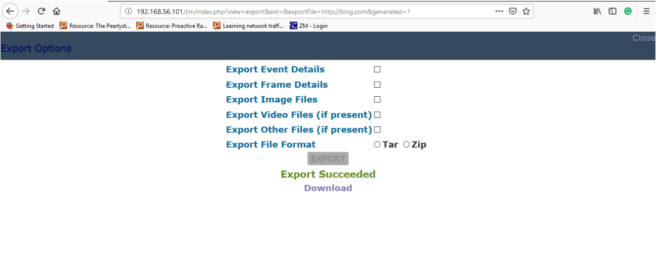 Open Redirection - export.php · Issue #2474 · ZoneMinder/zoneminder · GitHub
