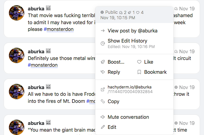 [feature request] show delete button on non-selected toot · Issue #331 · cheeaun/phanpy · GitHub