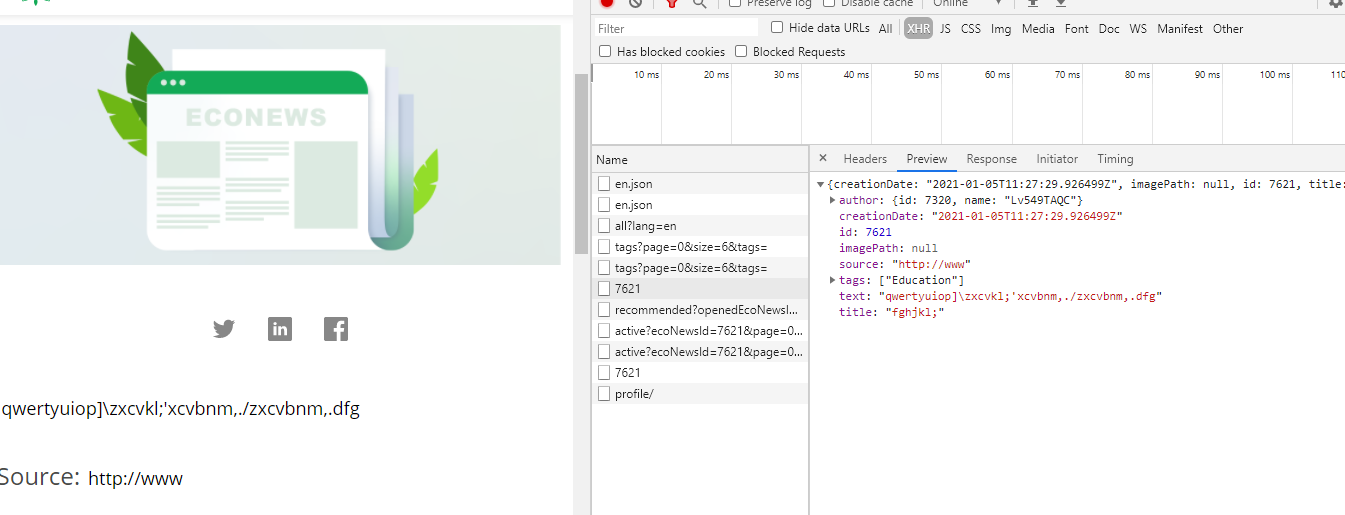[Display news] On the "Single news" the context is passed instead of the link · Issue #2147 ...
