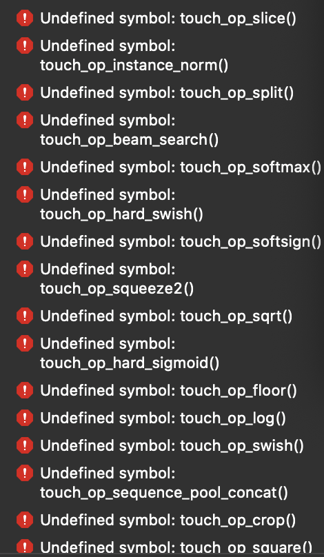 导入c++API时出现undefined symbol错误-mac ios app · Issue #5407 · PaddlePaddle ...