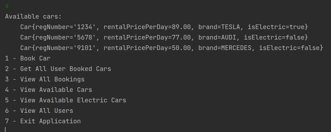 GitHub - akibaz/CarBookingCLIApp2: App for car rental company. This app allows administrators to ...