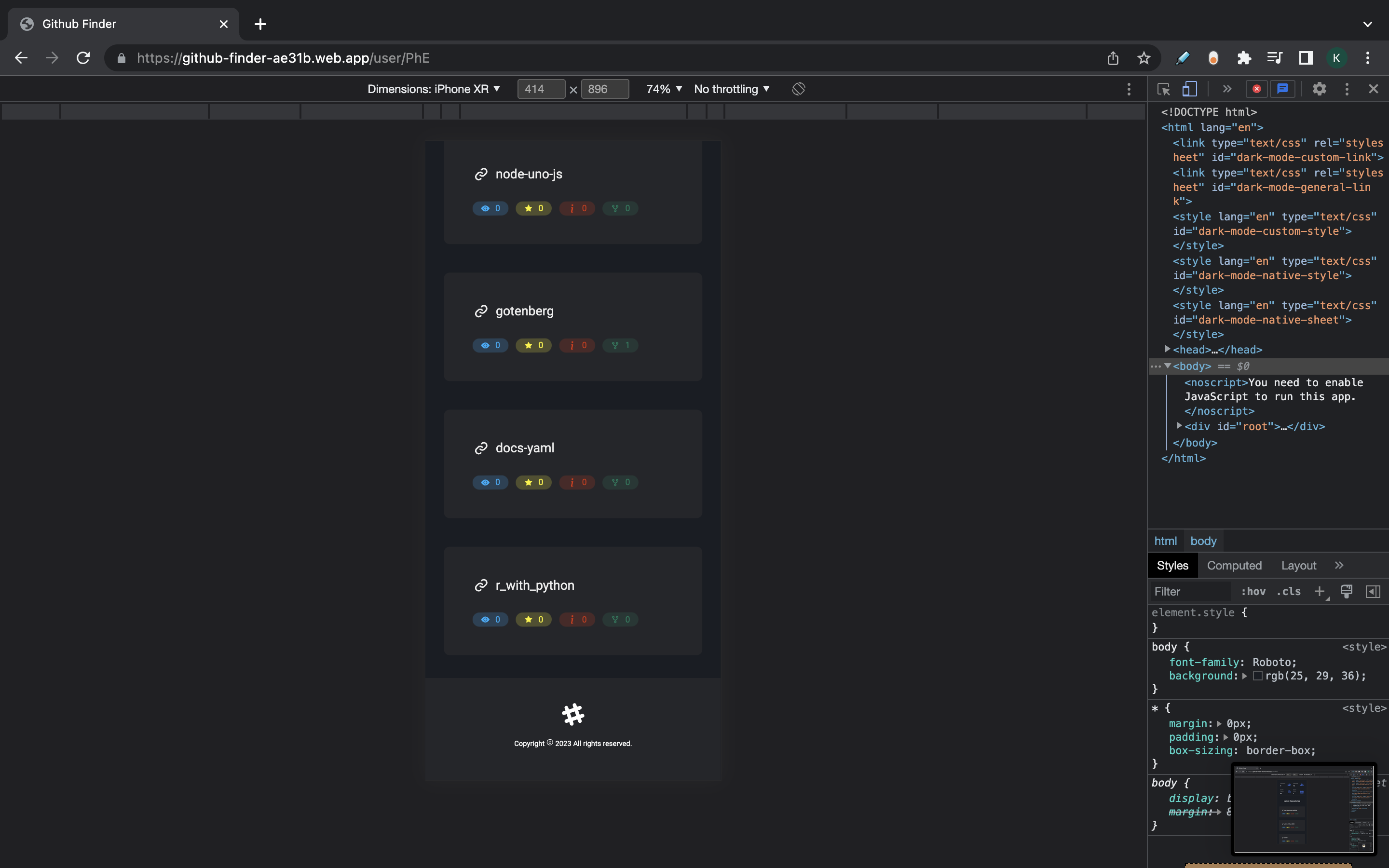 GitHub - kwe92/Github-Finder-React-App: A complete custom overhaul of the Github Account Finder ...