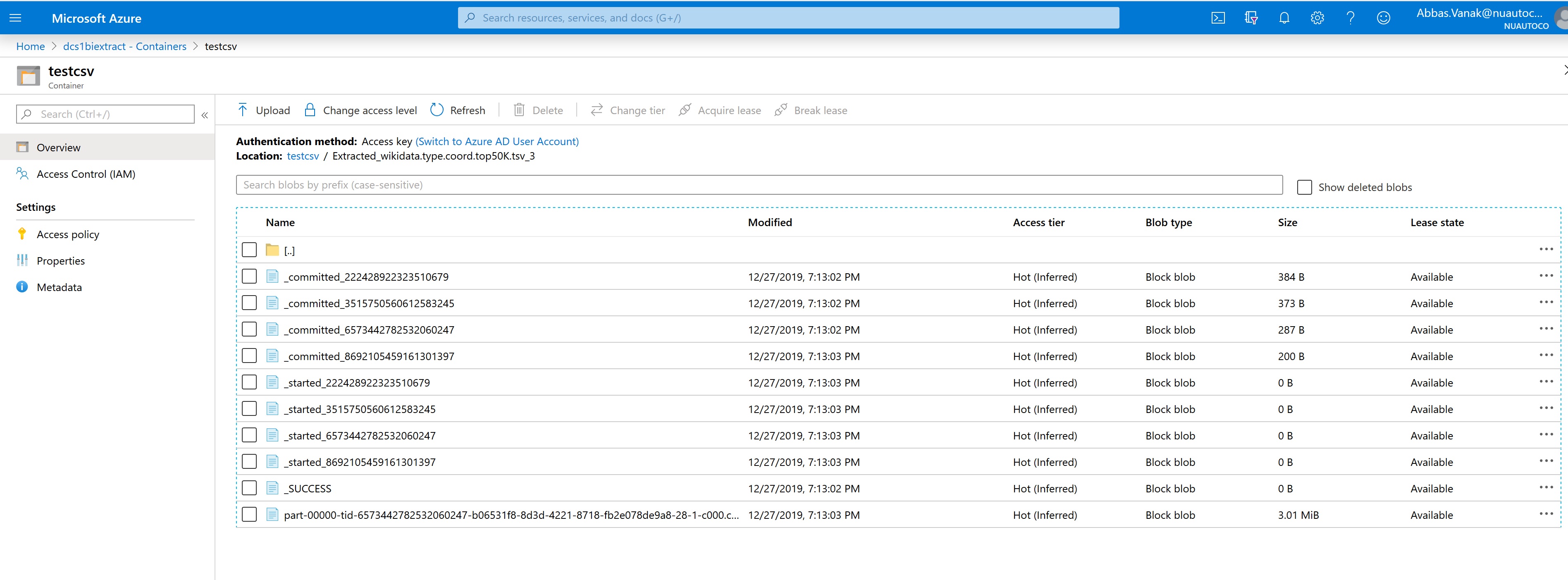 Write to Azure Bolb From Databricks · Issue #45291 · MicrosoftDocs/azure-docs · GitHub