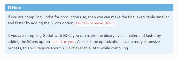 Godot Custom Source Compile Much Larger Than Linux Executable · Issue