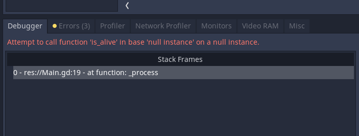 variable/reference to object that got queue_freed is not null anymore. Accessing throws null ...