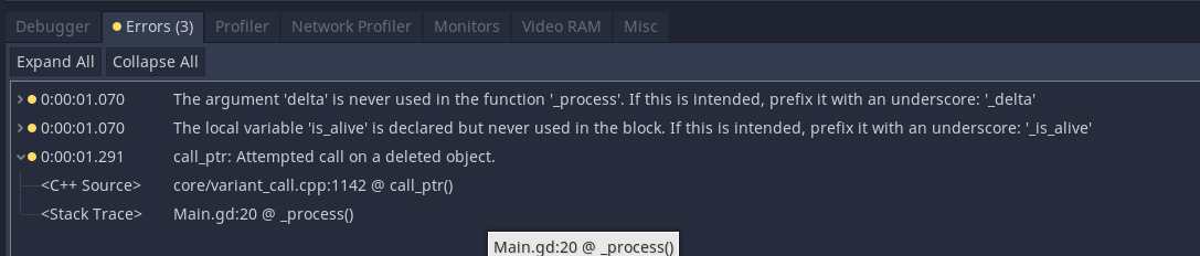 Clarify that queue_free() does not return a null reference · Issue #45639 · godotengine/godot ...