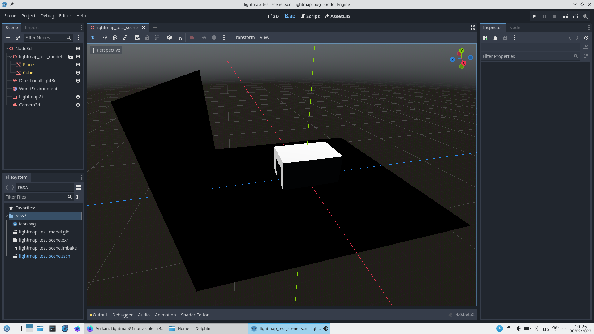 Vulkan: LightmapGI not visible in 4.0.beta2 · Issue #66618 · godotengine/godot · GitHub