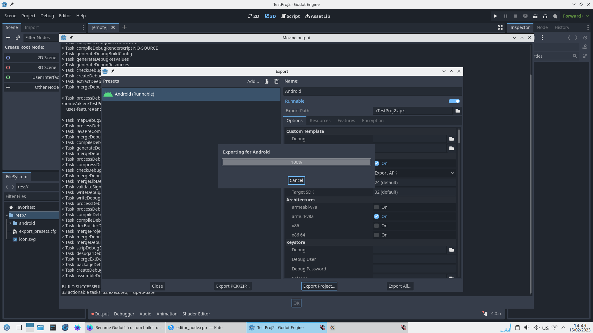 "Transient parent has another exclusive child." when exporting Android Gradle build · Issue ...
