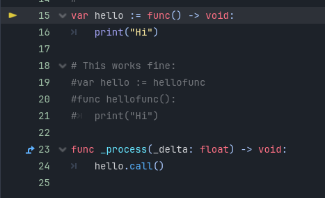 Lambda references are corrupted when script is modified while debugging ...
