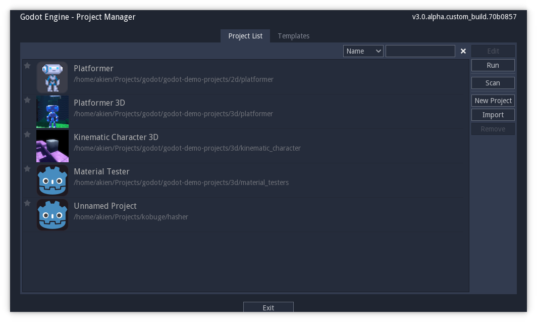 Exit button cropped on project manager · Issue #10450 · godotengine/godot · GitHub