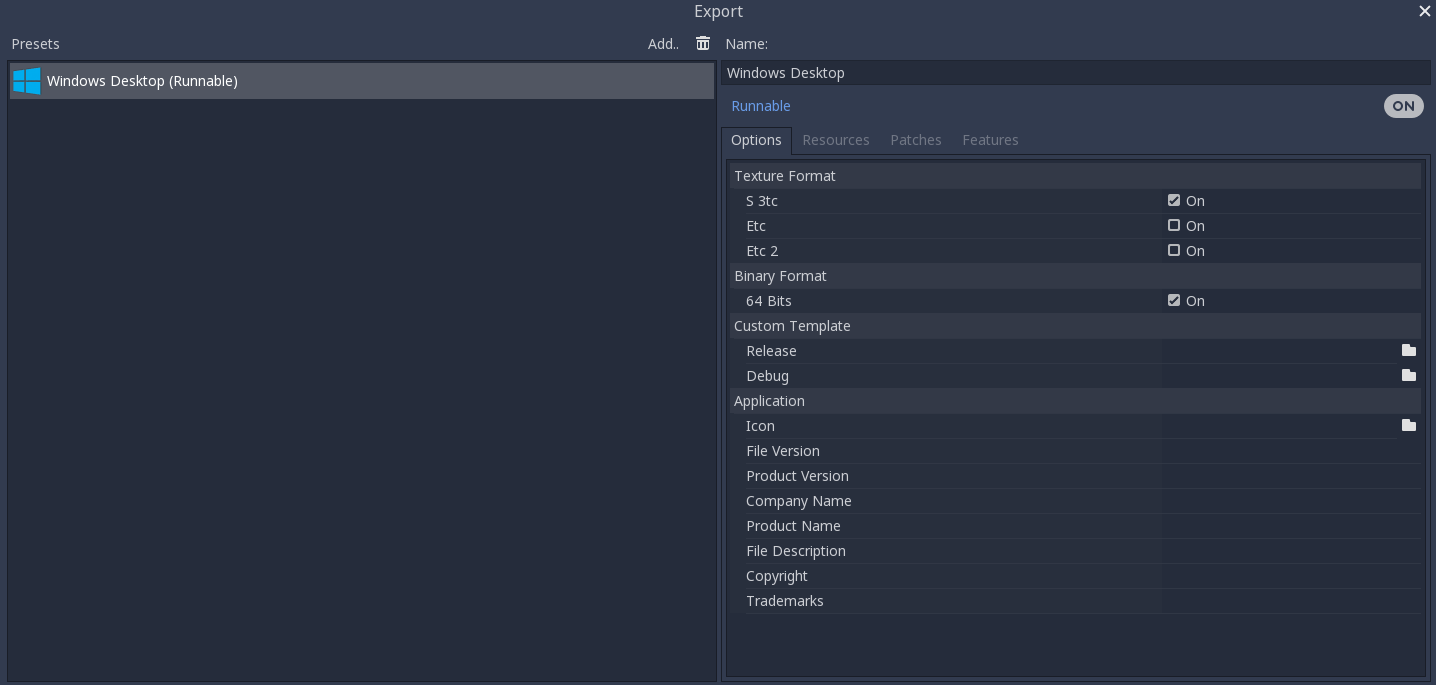 Version Information in Project Settings for Windows applications · Issue #4429 · godotengine ...