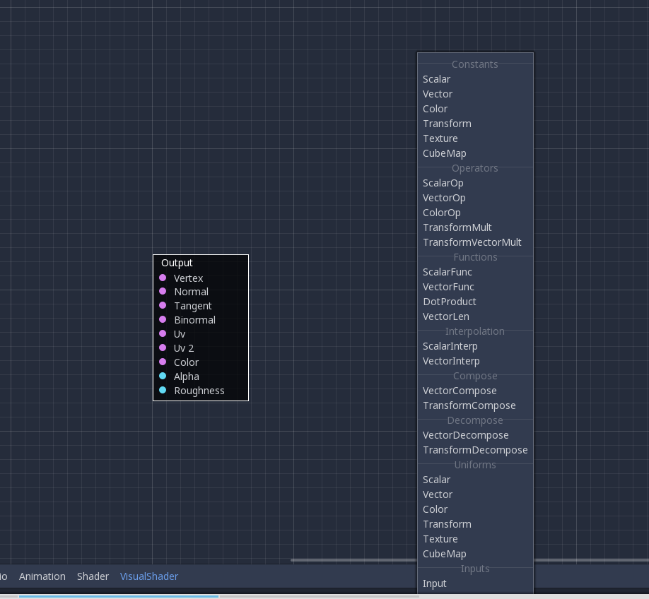 VisualShader editor RMB options are a very tall popup, requires scrolling · Issue #9618 ...