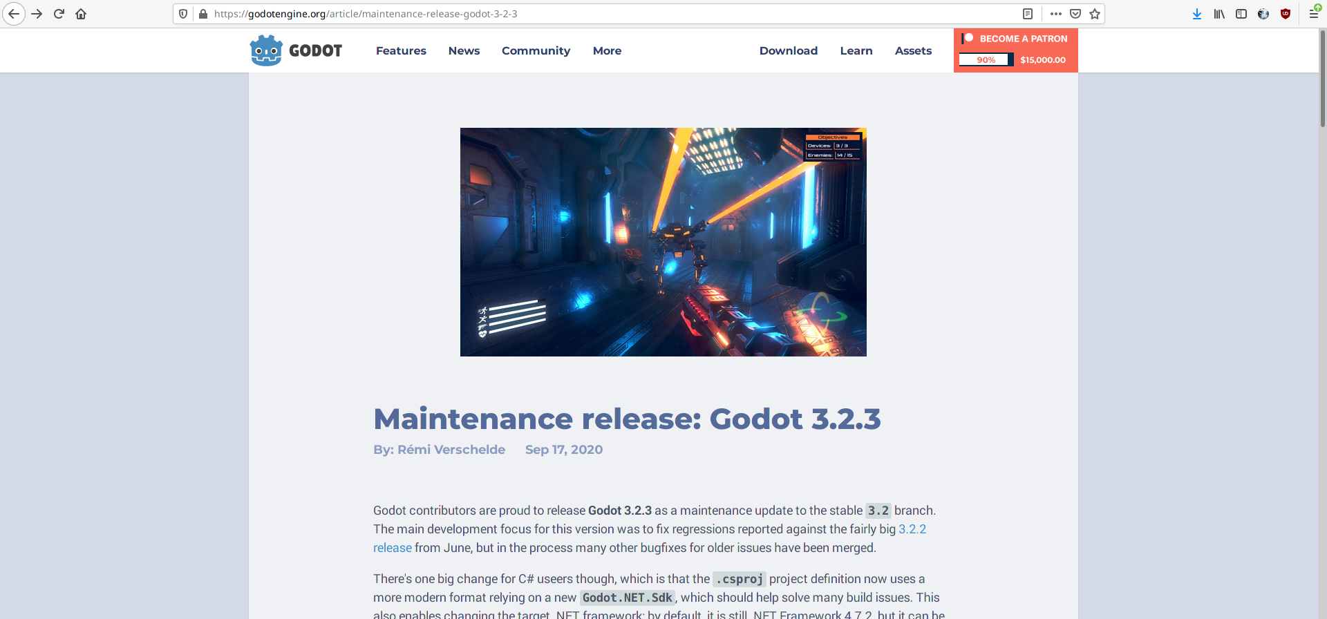 Blog post banners became smaller · Issue #177 · godotengine/godot-website · GitHub