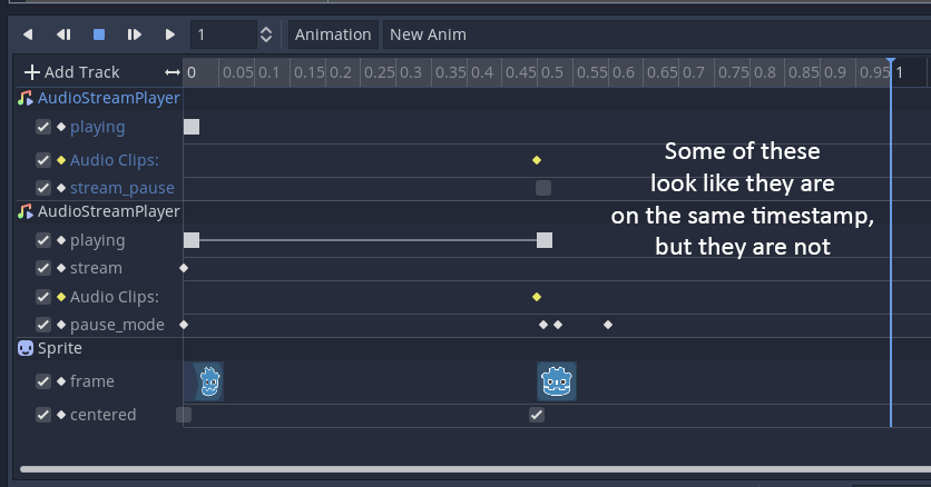 Visually center align all keys in on their timestamp position in the Animation track. · Issue ...