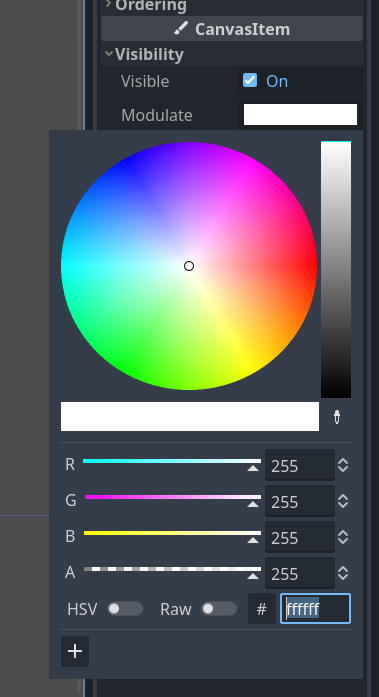 HSV Rectangle Wheel in ColorPicker doesn't allow to set 255 · Issue #60303 · godotengine/godot ...