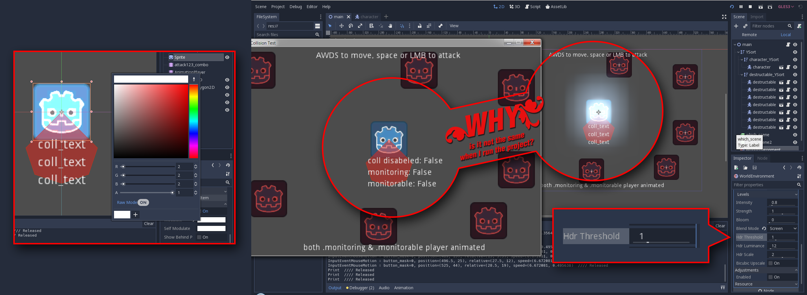 WorldEnvironment Node Glow works in Editor but not when running · Issue #27616 · godotengine ...