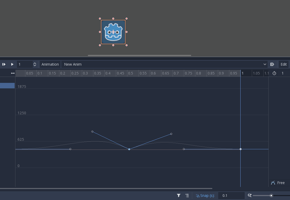 AnimationPlayer - Bezier key editing doesn't use snapping in curve edit mode · Issue #19468 ...