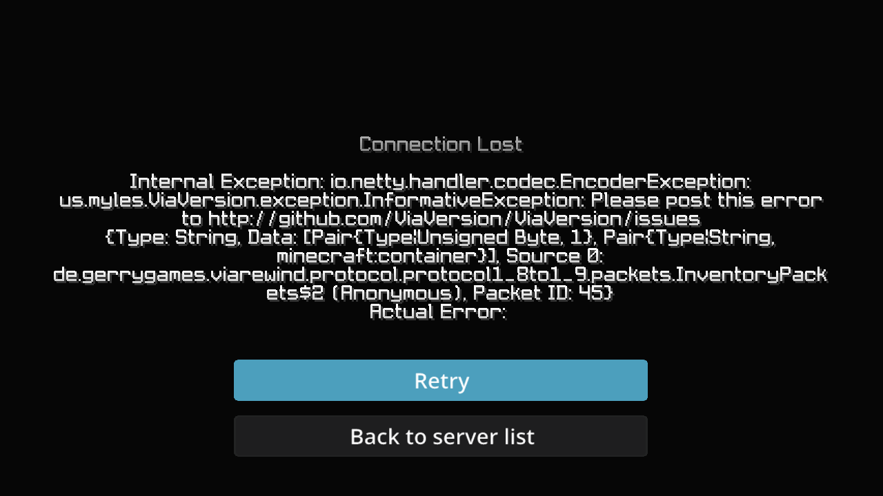 kicks me whenever I open a gui · Issue #2027 · ViaVersion/ViaVersion · GitHub