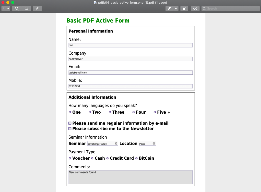radio button and checkboxes · Issue #1403 · mpdf/mpdf · GitHub