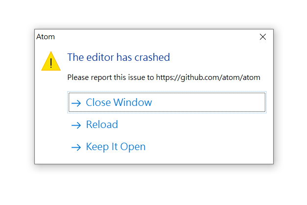 Putting "*" and "!//" in .ignore file would crash Atom · Issue #25410 · atom/atom · GitHub
