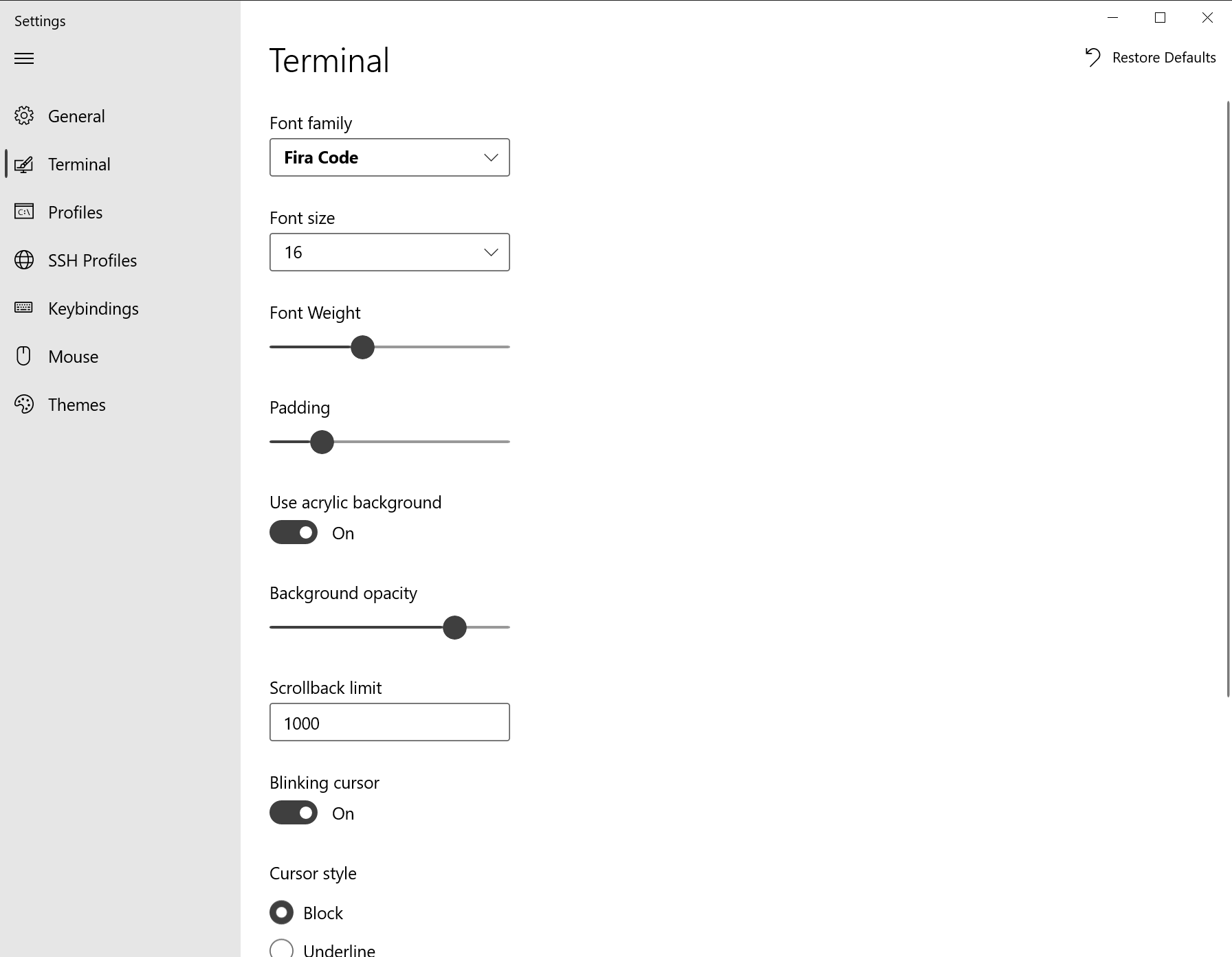Acrylic background does not work. · Issue #855 · felixse/FluentTerminal · GitHub