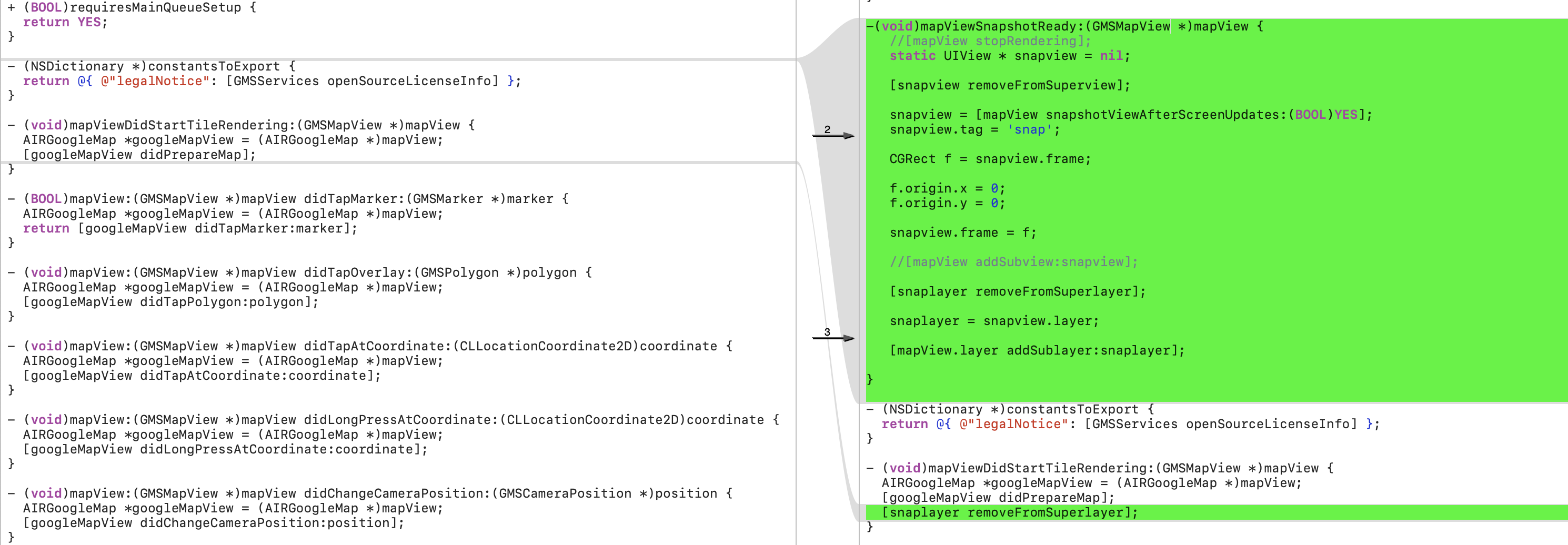 map tile area flashing partly or wholly black fairly often when app is idle (no touch events) on ...