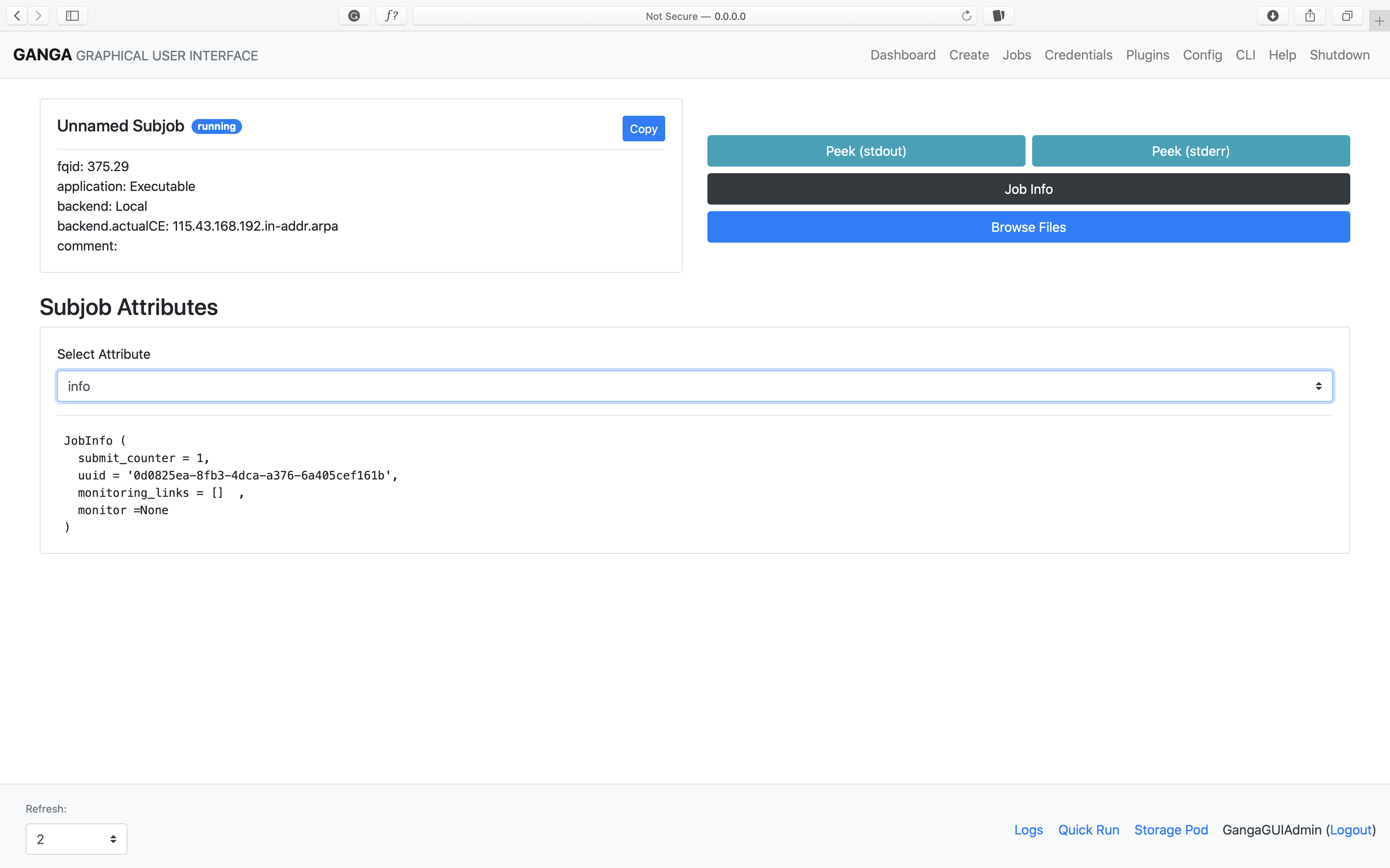 Project GangaGUI (Start Point) · Issue #1663 · ganga-devs/ganga · GitHub
